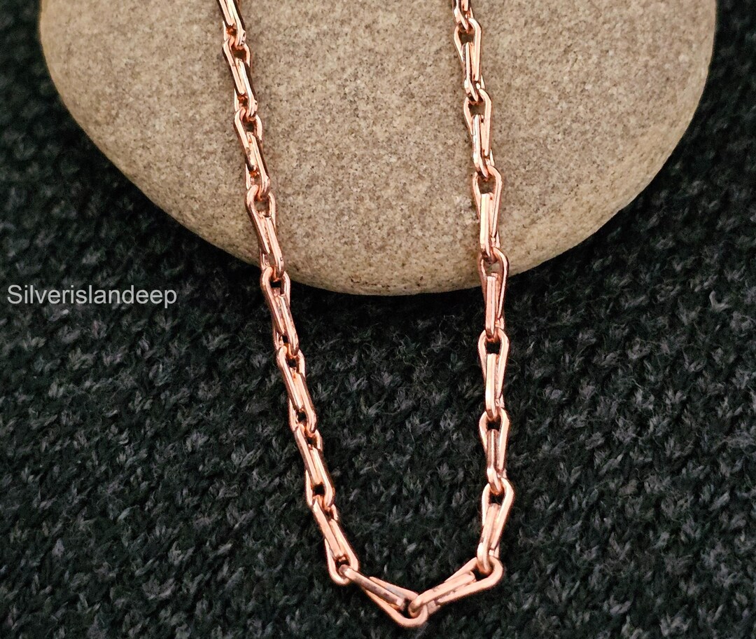 Solid Pure Copper Rope Chain Necklace Handmade Copper Jewelry Pure ...