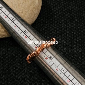 Handmade Pure Copper Tensor Ring: Twisted Boho Band, Christmas ...