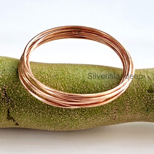 Pure Copper Bangle, Set 7 Solid Copper Bangle, Set of 7 Day, Handmade ...