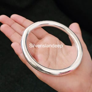 Solidsilver Twist Bangle, Solid 925 Sterling Silver Bangle,thick Heavy ...