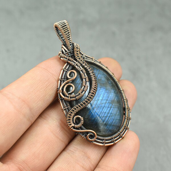 Wire Wrapped Pendant - Etsy