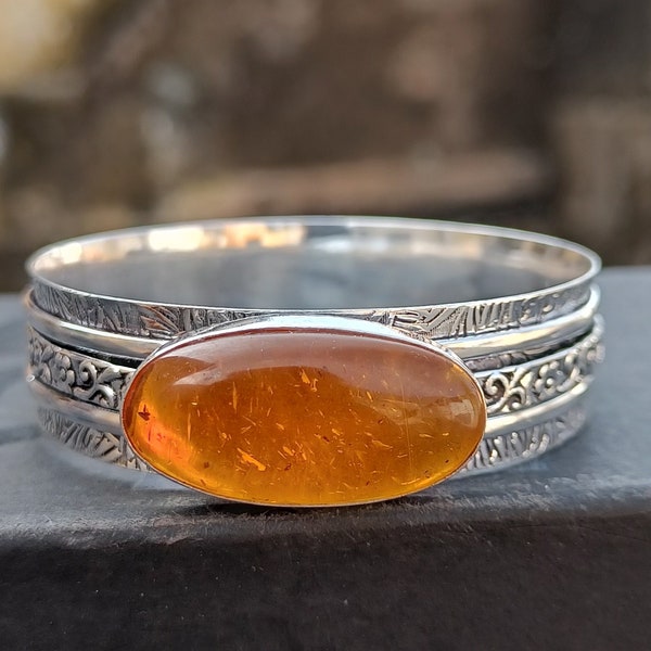 Amber Bangle - Etsy