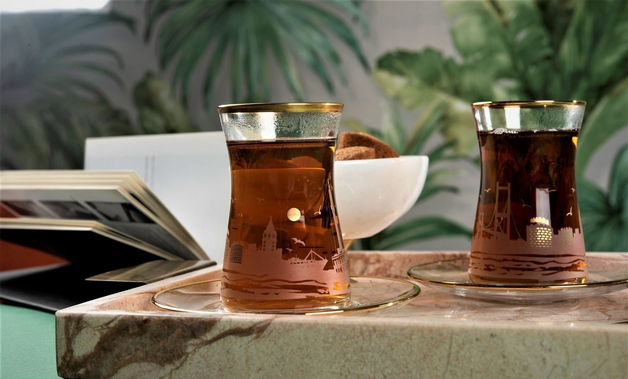 Istanbul Tea Glass Set Handmade Tea Glass for Tea Time - Etsy Canada