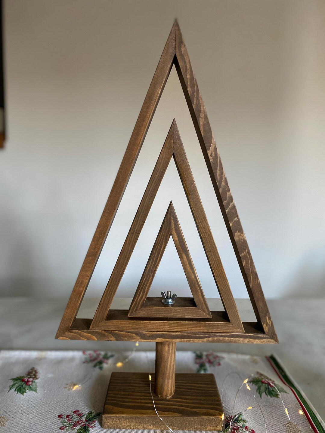 Natural Pine Wood Christmas Tree, Decoration, Gift, Rustic, Vintage ...