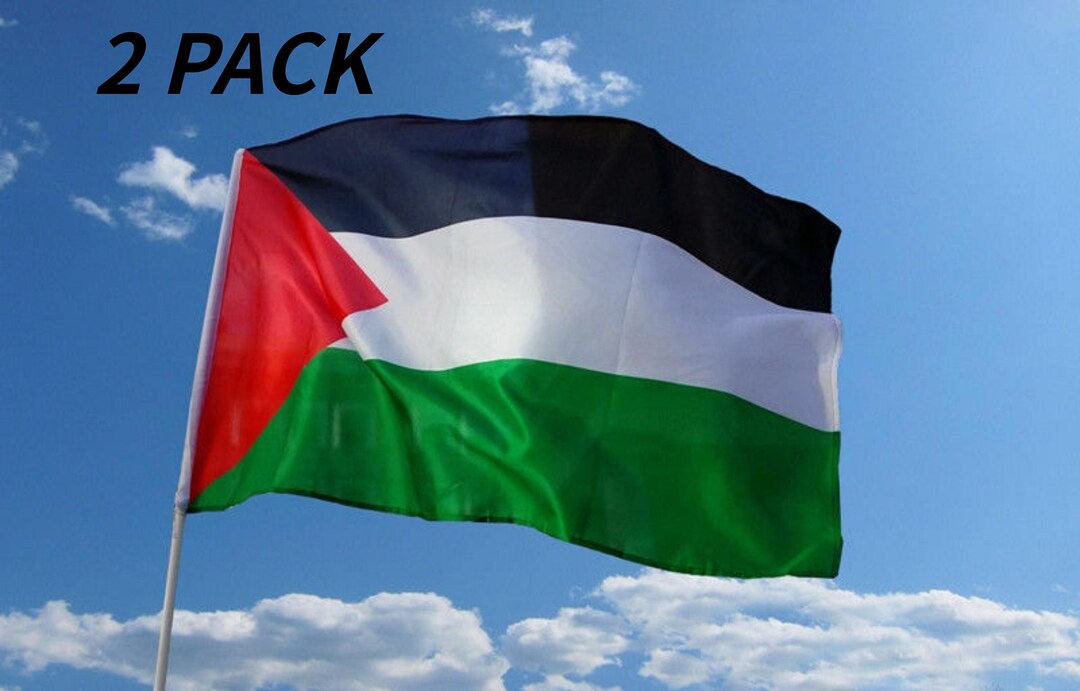 2 Pack Palestine National Flag Country Flag 5ft X 3ft PLE PS - Etsy