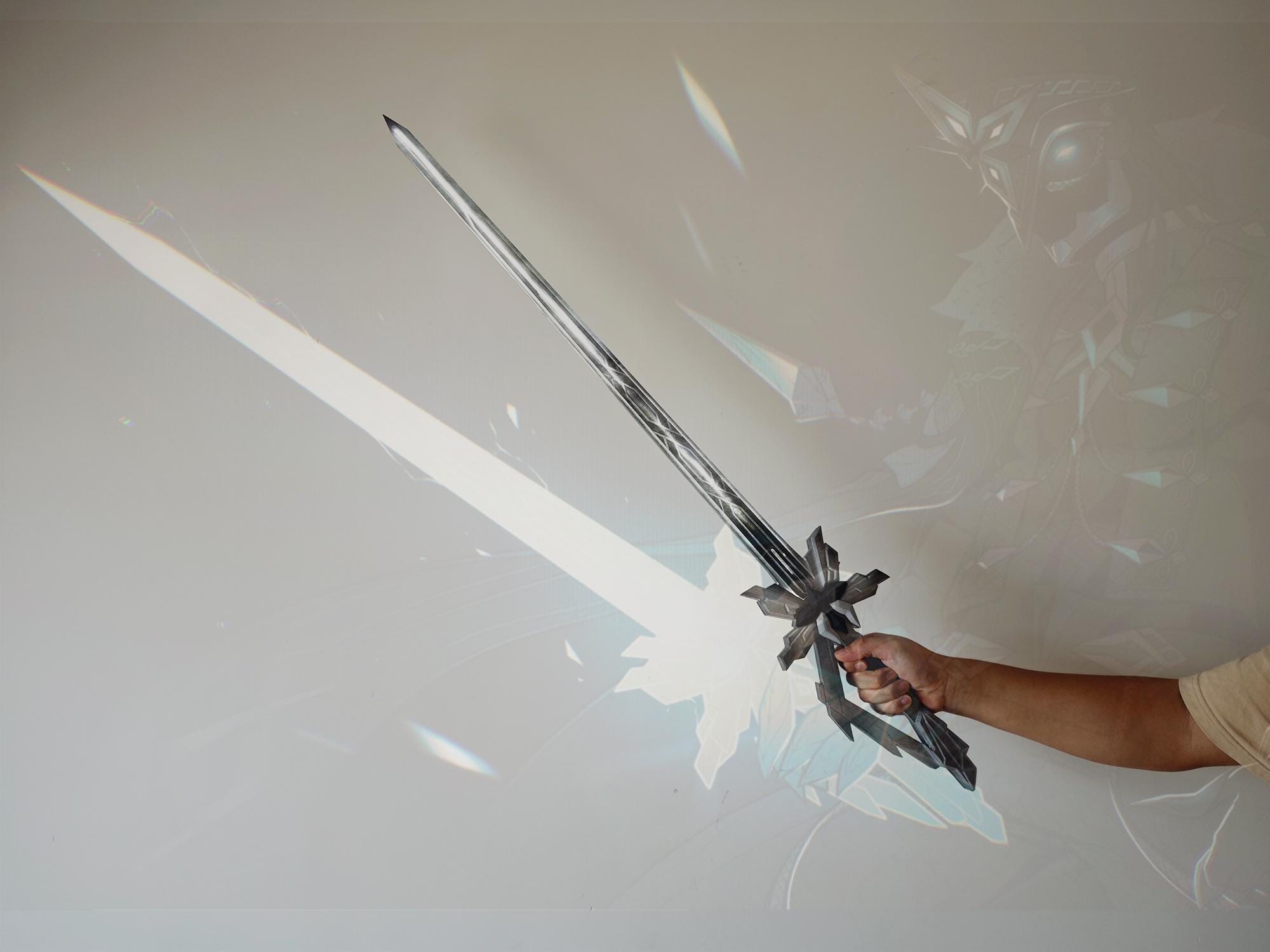 The Captain Sword, II Capitano LED Light-up Sword, Inspired by Genshin ...