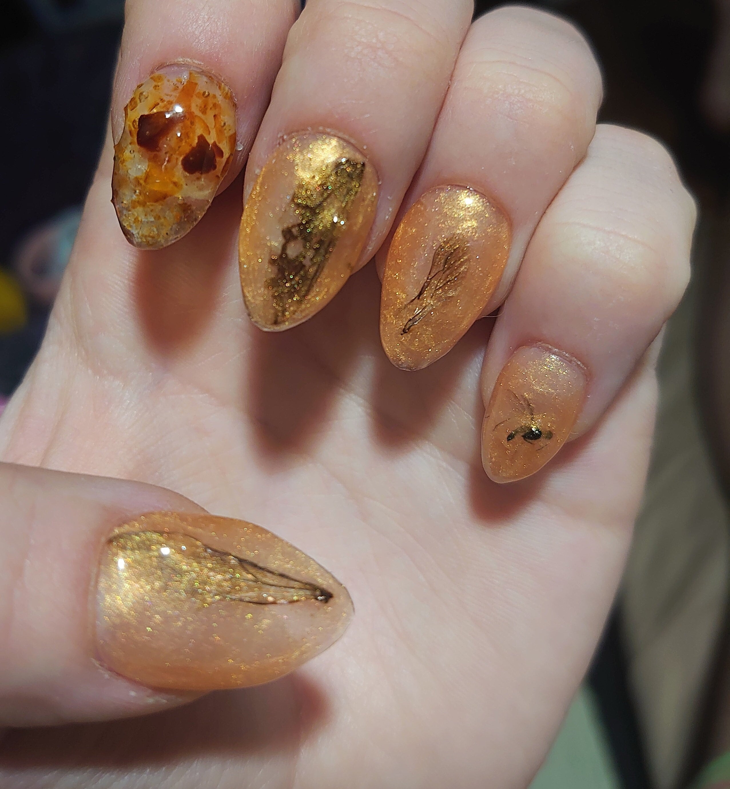 Amber Rose Stiletto Nails