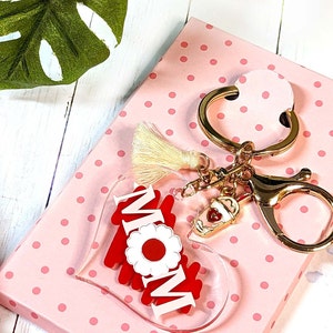 Mom Keychain/bag Charm With Elegant Box, Mother's Day, Mom's Gift, Love ...