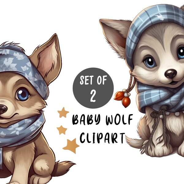 Baby Wolf Drawings - Etsy