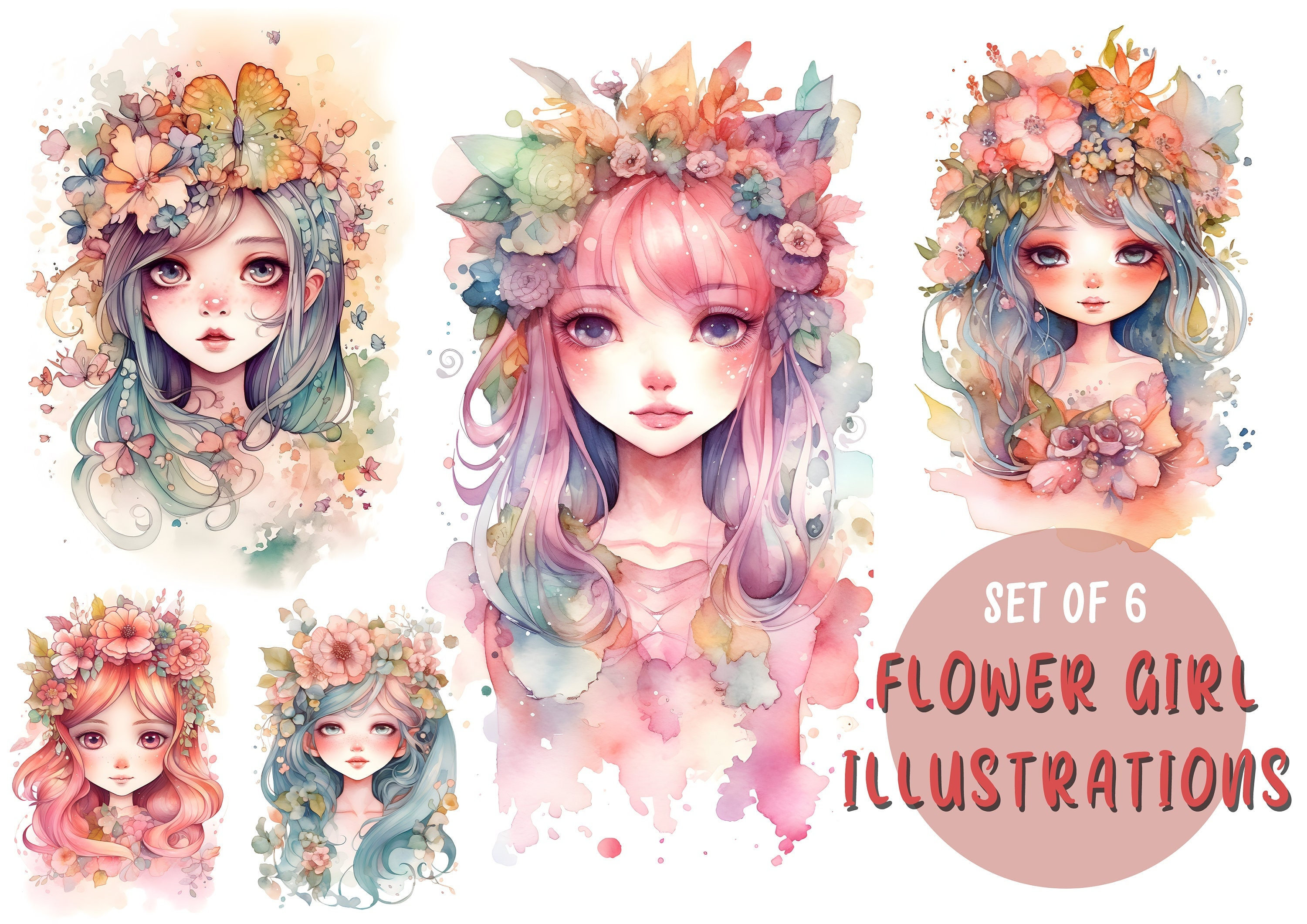 Anime Flower Girl Chibi