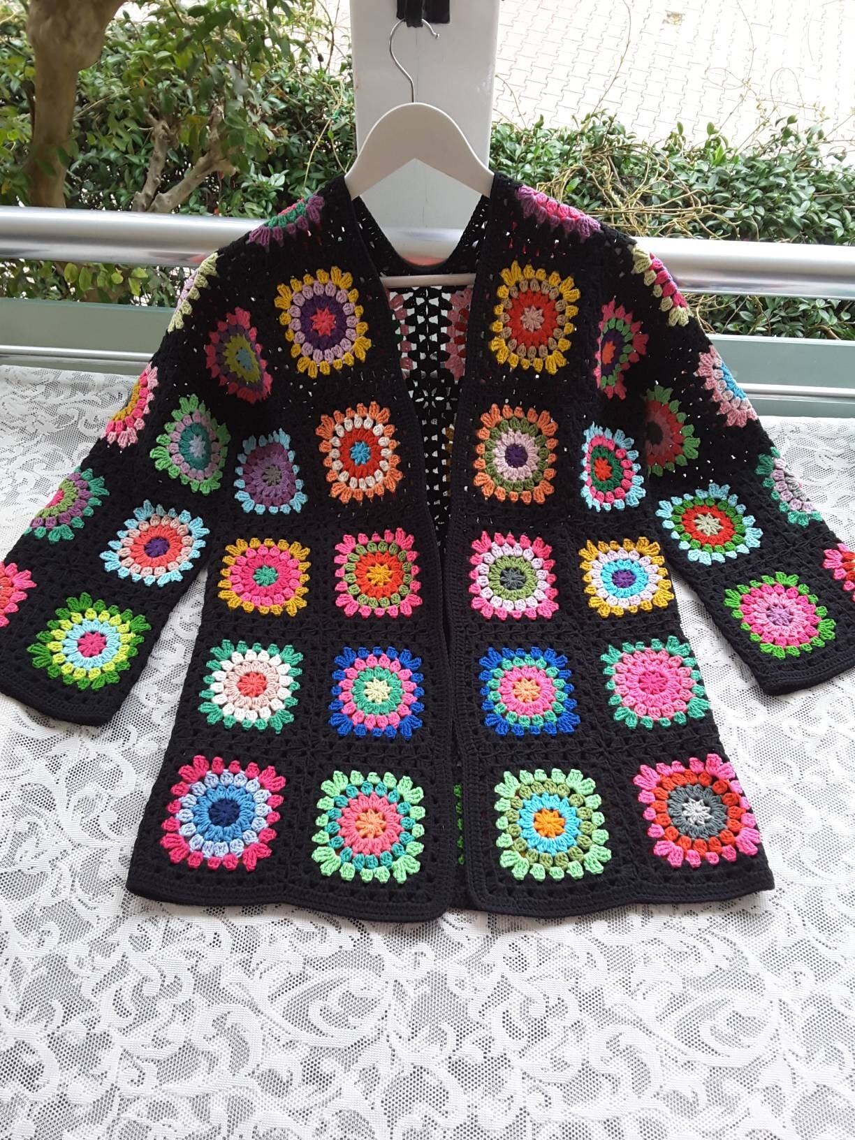 Granny Square Cardigan Woman Jacket Girl Jacket - Etsy