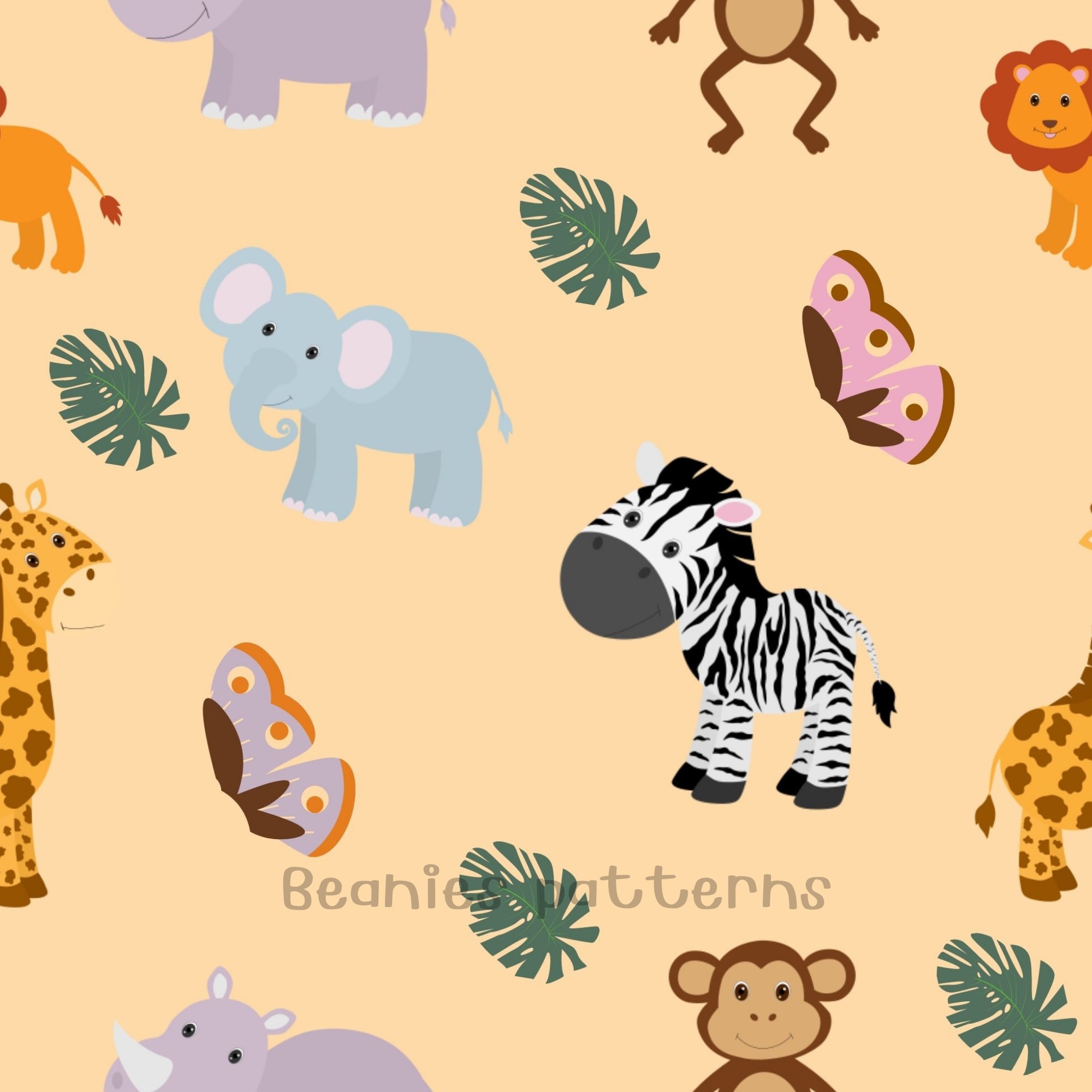 Cute Kids Digital Seamless Patterns; Fabric Patterns, Digital Downloads ...