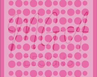 Chloe Dots Stencil Stencil Minis From the Stencil Studio. - Etsy UK