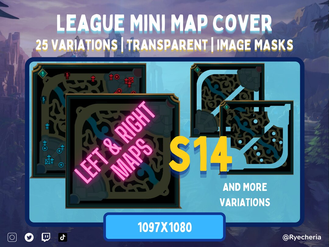 LEFT & RIGHT Map Cover for League of Legends. Perfect Protection From ...