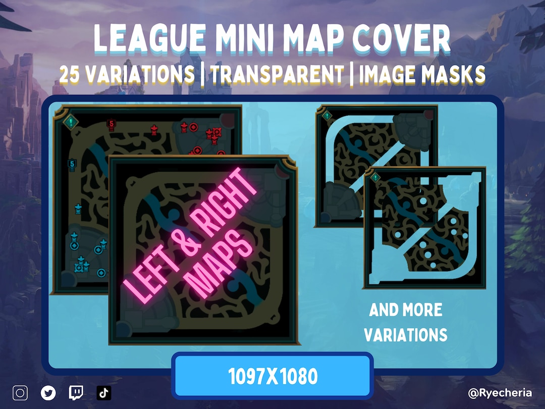 LEFT & RIGHT Map Cover for League of Legends. Perfect - Etsy