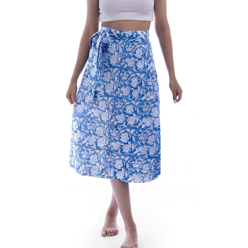 Blue Circle Skirt India - Etsy UK