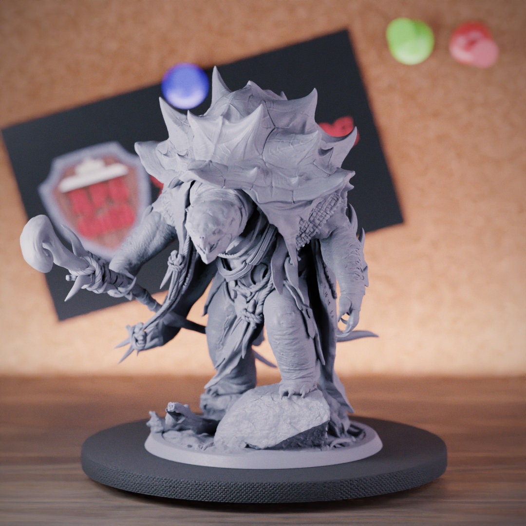 Tortle Warbringer Miniature Druid Warchief Mini Dungeons and Dragons ...