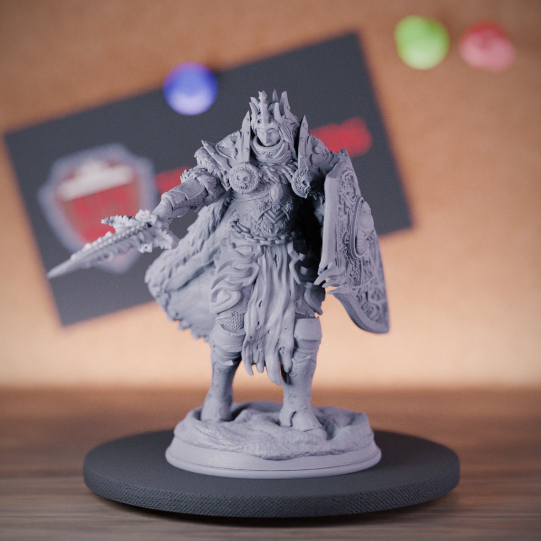 Death Knight Miniature Undead King for Dungeons and Dragons Mini RPG ...