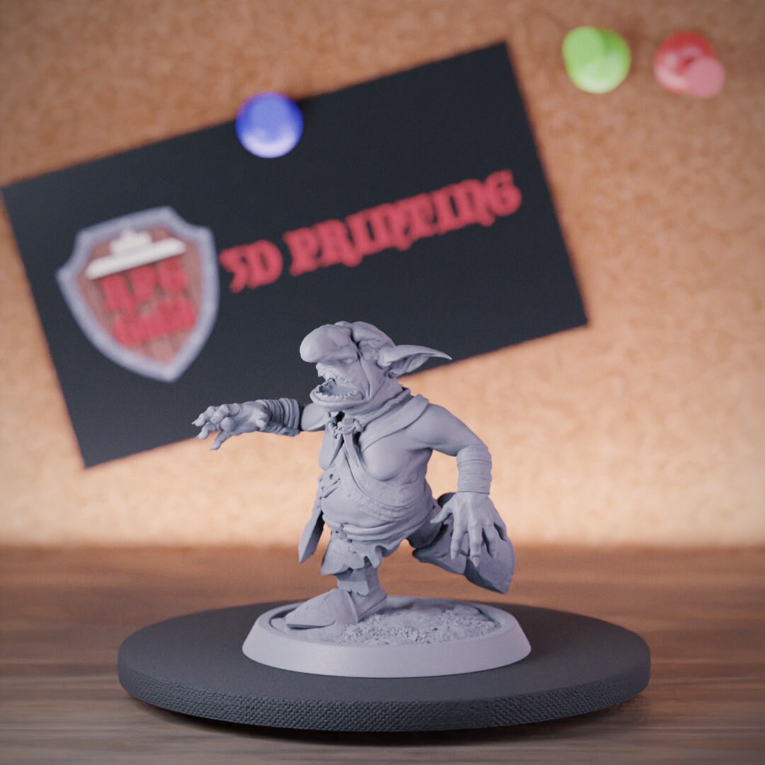 Goblin Running Miniature Monster Dungeons and Dragons Mini RPG Tabletop ...