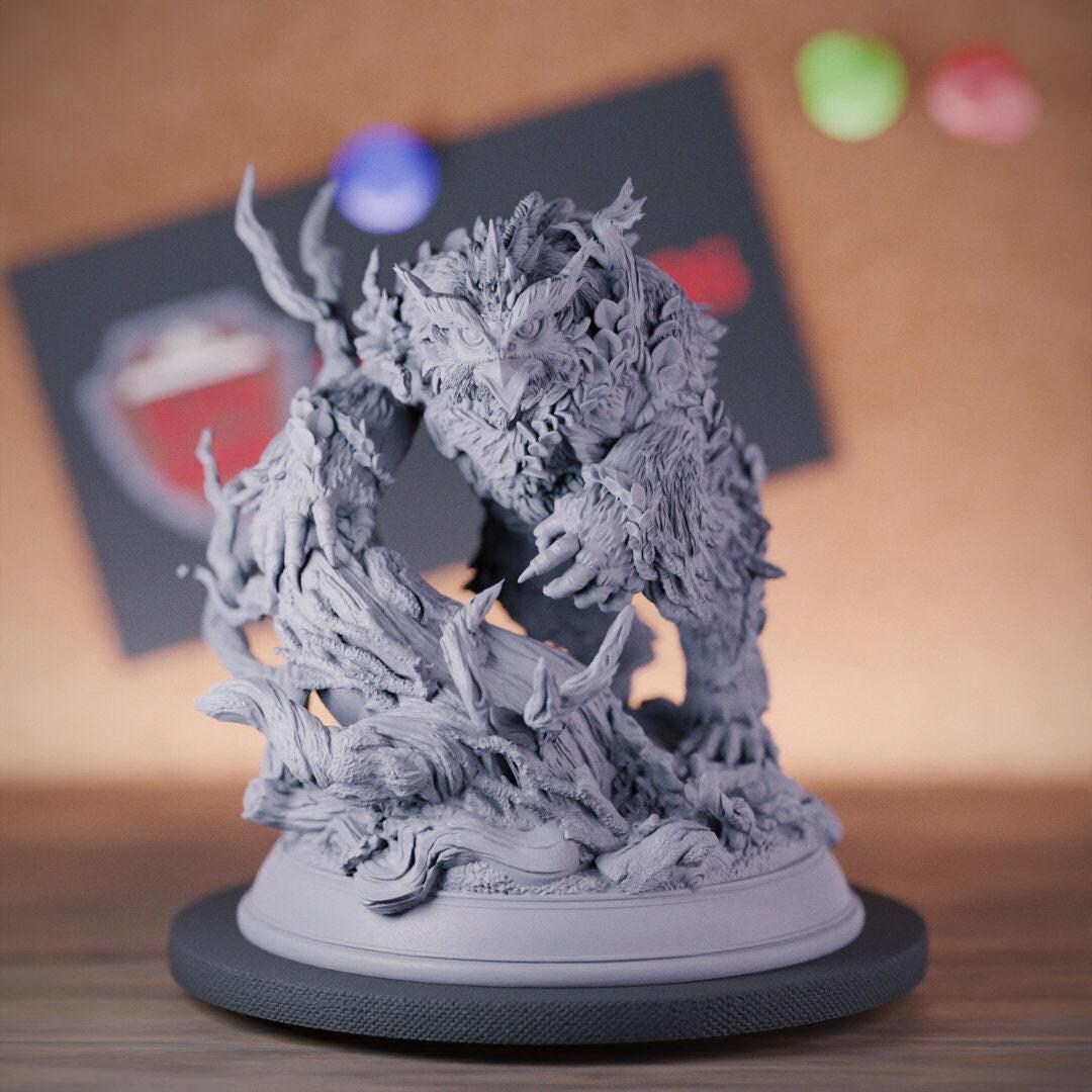 Owlbear Beast Miniature | 28mm-75mm | Resin 3D Printed D&D Pathfinder ...