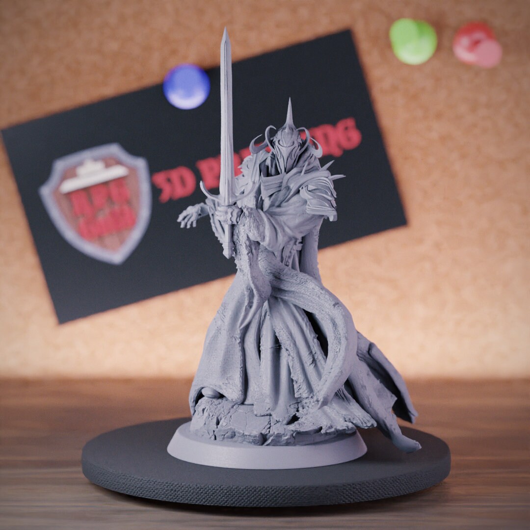 Shadow Paladin Miniature Undead Mini Dungeons and Dragons RPG Tabletop ...