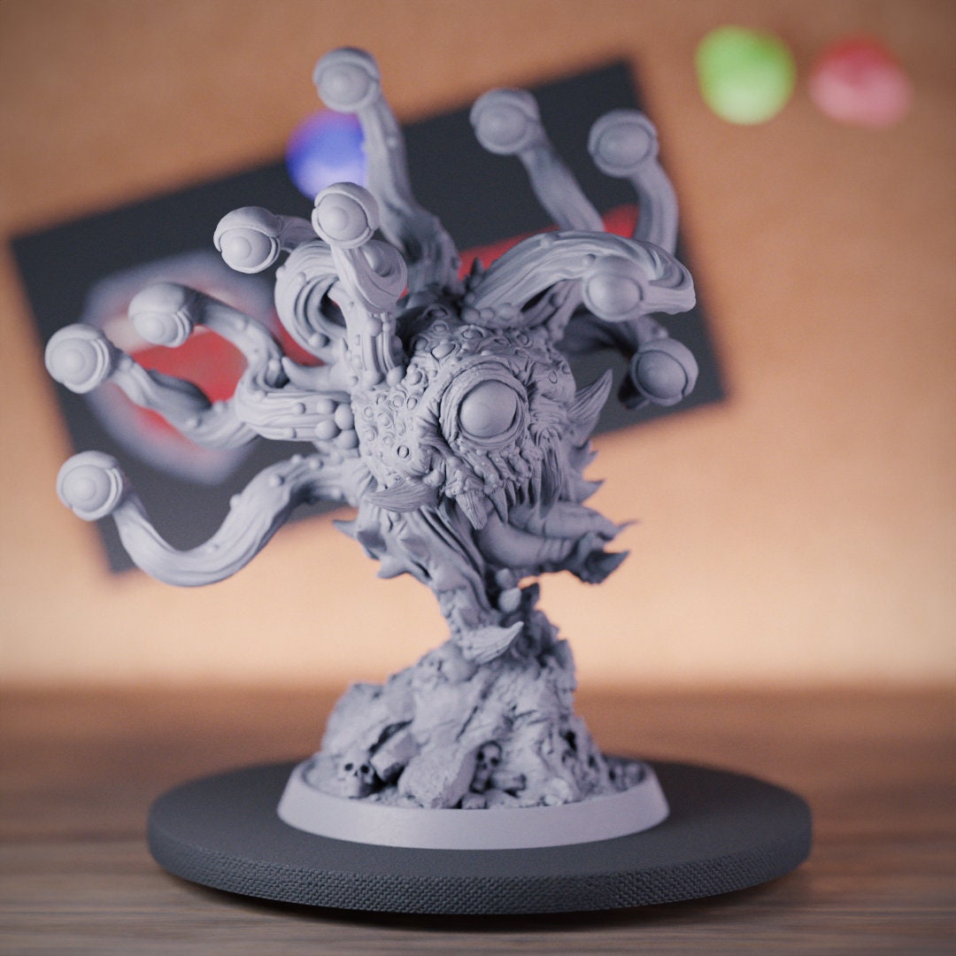 Beholder Scary Eye Miniature Dungeons and Dragons Mini RPG Tabletop ...