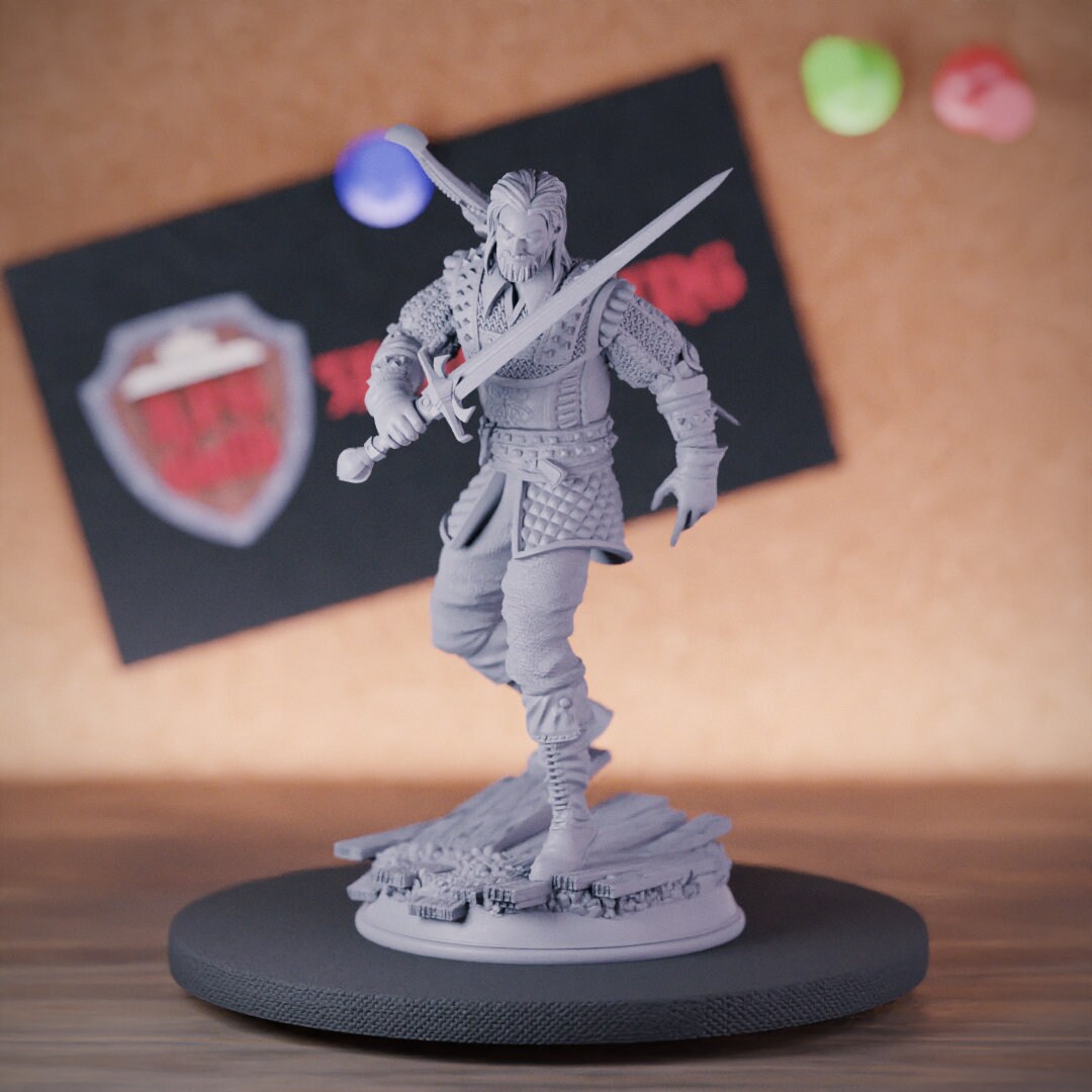 Monster Hunter Miniature Ranger Warrior Mini Dungeons and Dragons Mini ...