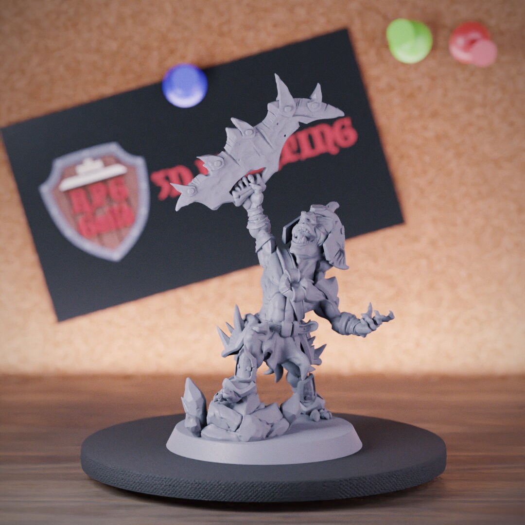 Goblin Grunt Footman Miniature Monster Savage Dungeons and Dragons Mini ...