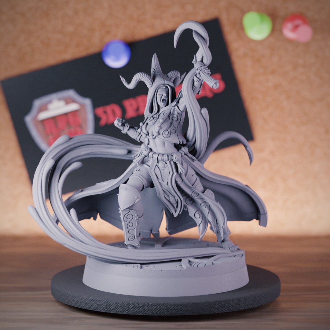Archmage Tiefling Miniature Wizard Dungeons and Dragons Mini RPG ...