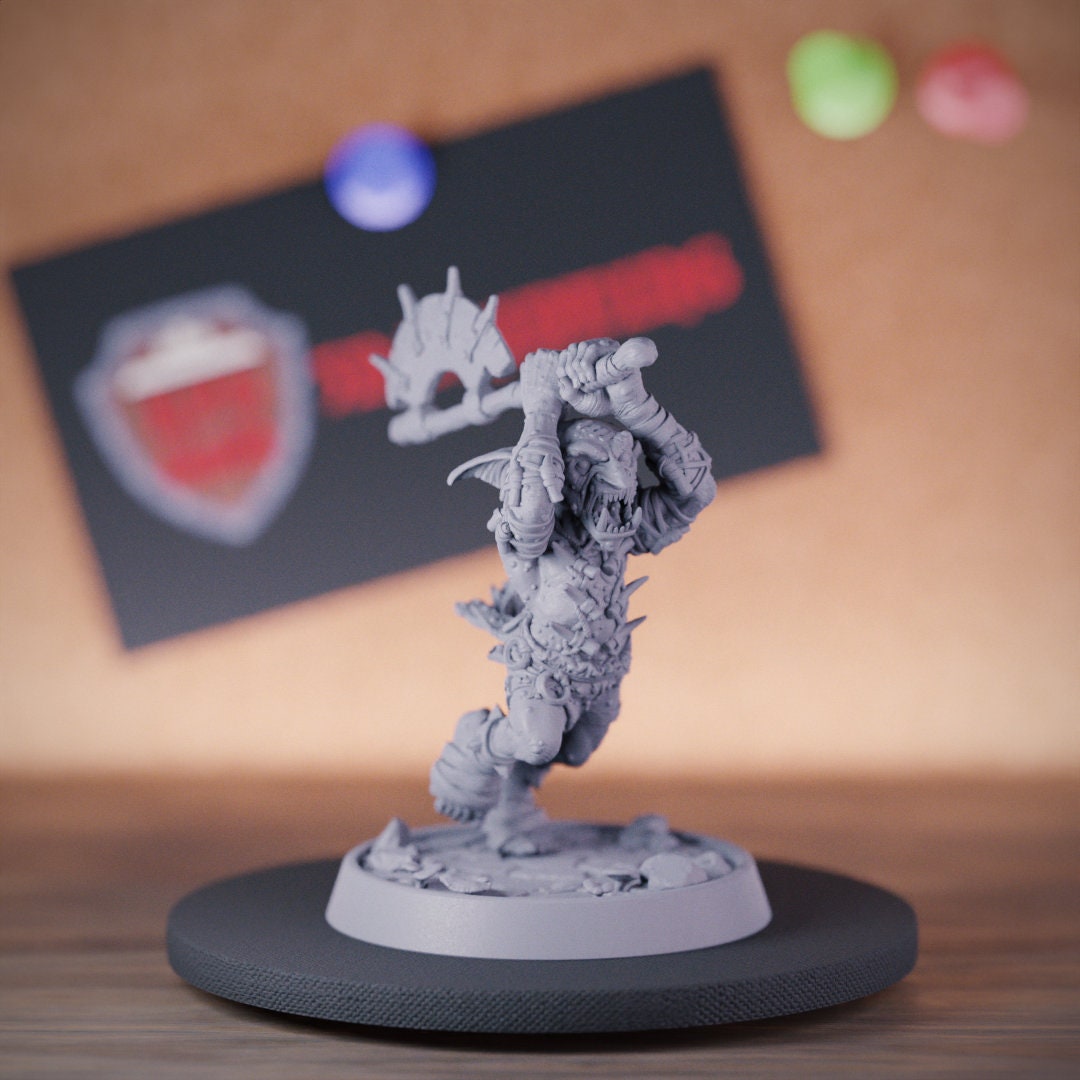 Goblin Warrior Miniature Dungeons and Dragons Mini RPG Tabletop ...