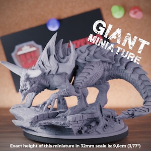 Tarrasque Monster Miniature Dungeons and Dragons Mini RPG Tabletop ...