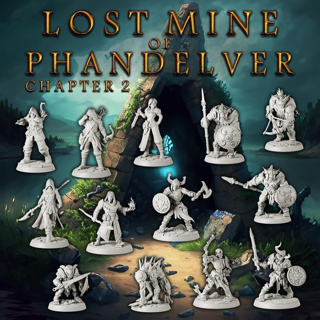 Lost Mine of Phandelver Dnd Complete 115 Miniature Set Dungeons and ...