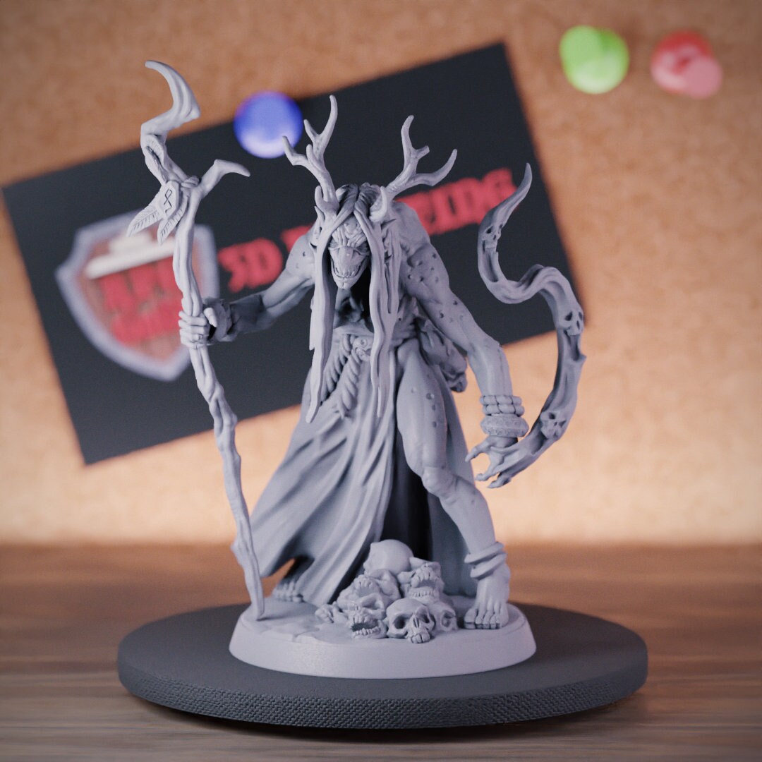 Forest Witch Miniature Witch Monster Dungeons and Dragons Mini RPG ...