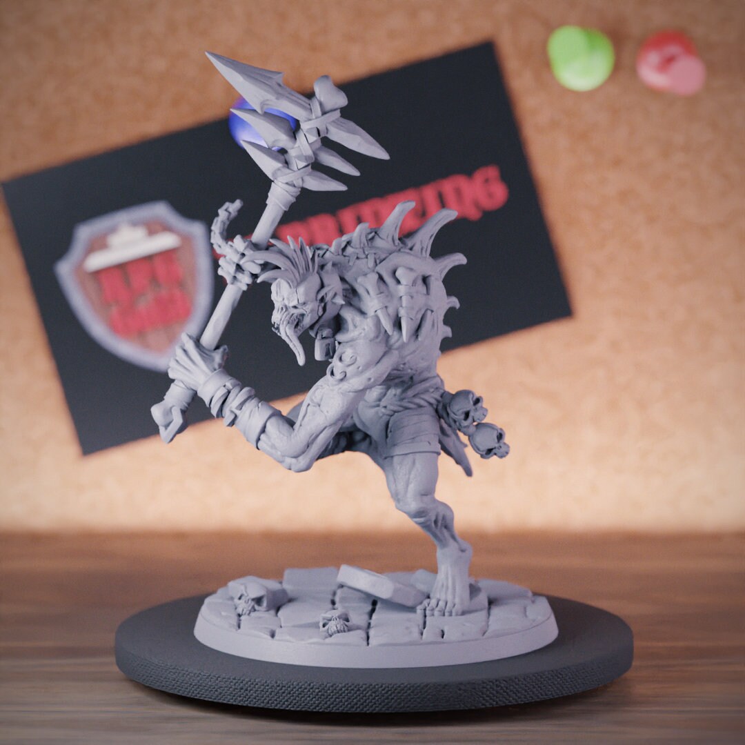 Undead Abomination Miniature Dnd Ghoul Dungeons and Dragons Mini RPG ...