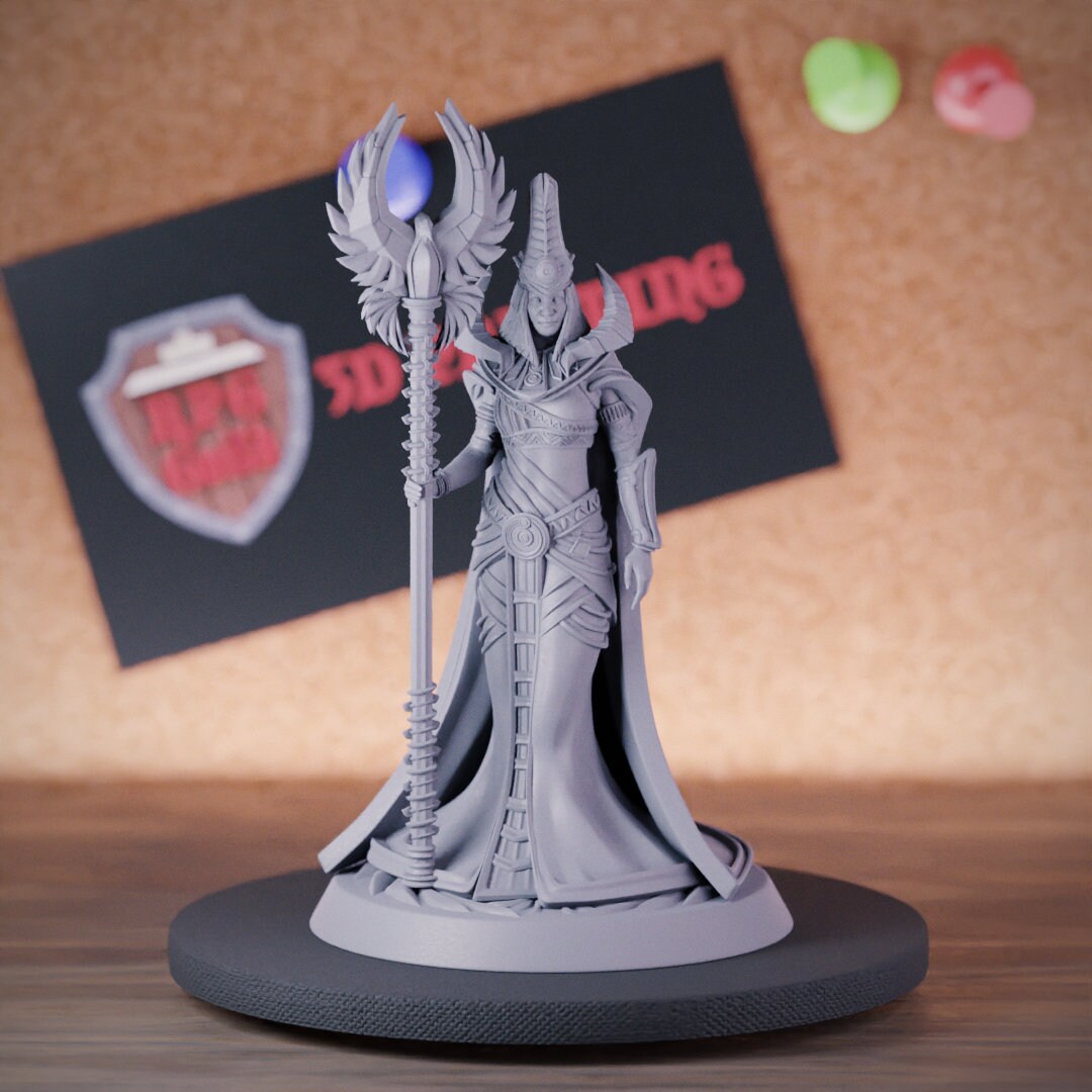 Egyptian Queen Npc Miniature Human Mini Dungeons and Dragons Mini RPG ...