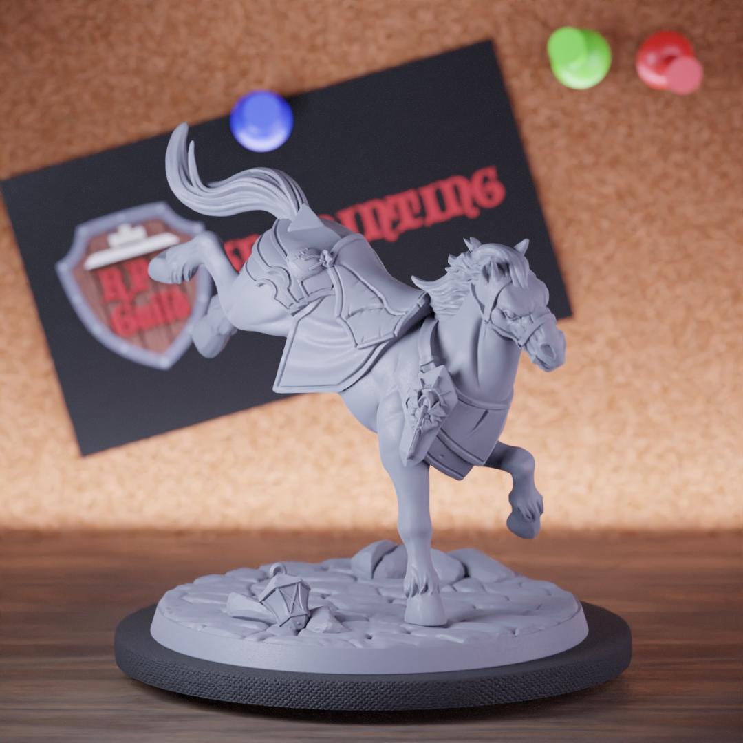 Galloping Horse Miniature Beast Mini Dungeons and Dragons Mini RPG ...