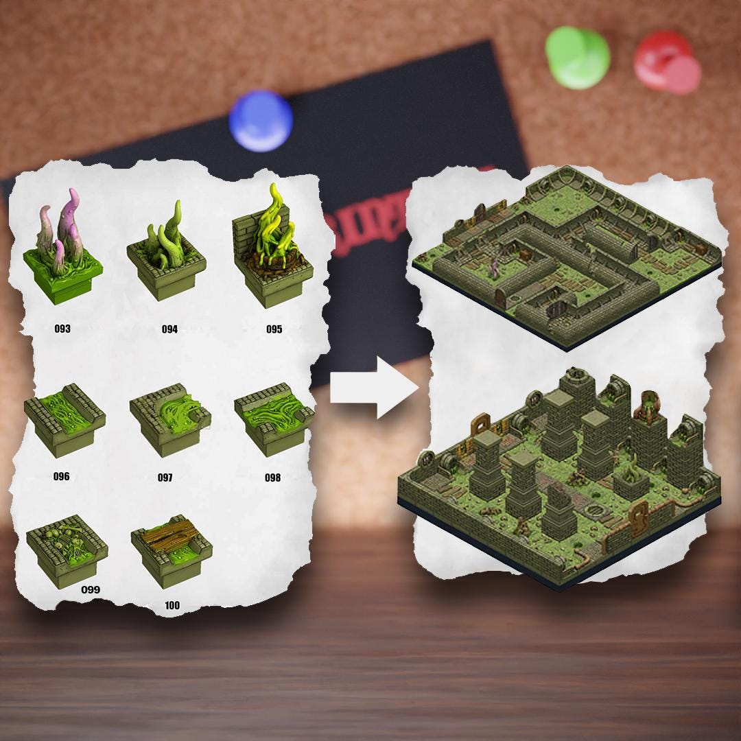 Modular Sewer Terrain Tiles | Toxic Underground Pipes Blocks | Thieves ...