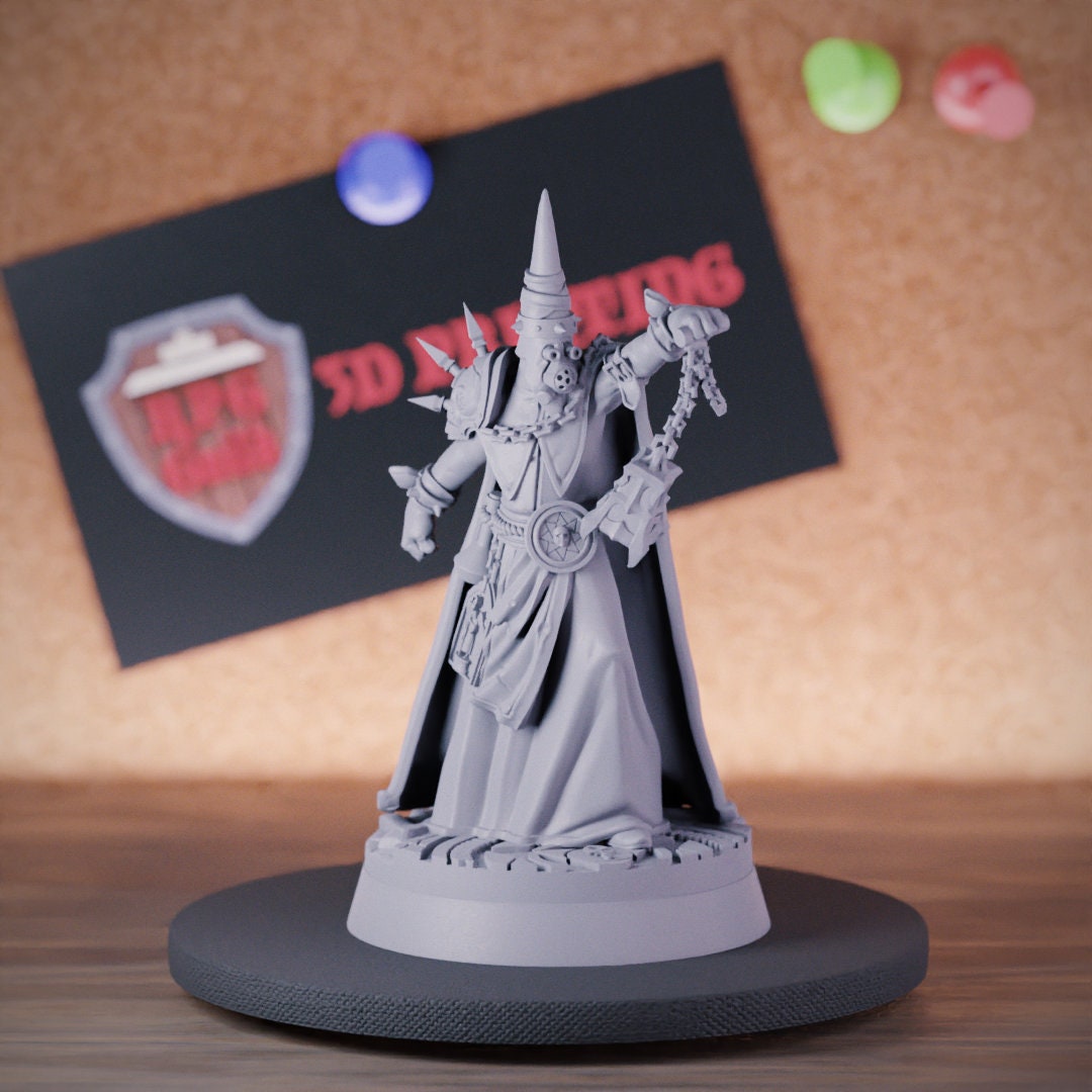 Plague Doctor Miniature Crusader Dungeons and Dragons Mini RPG Tabletop ...