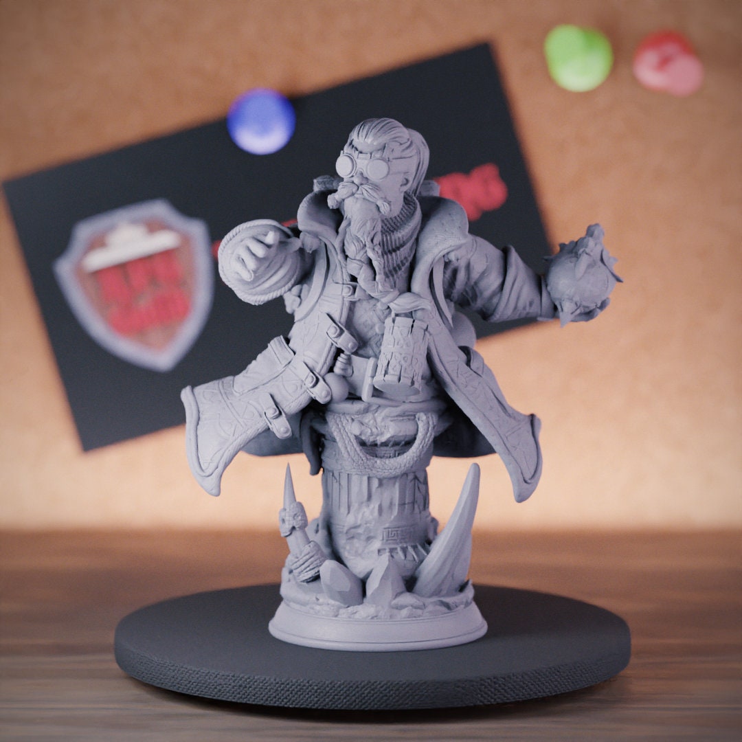 Dwarf Alchemist Bust for Painting and Collecting | Dmstash | Resin ...