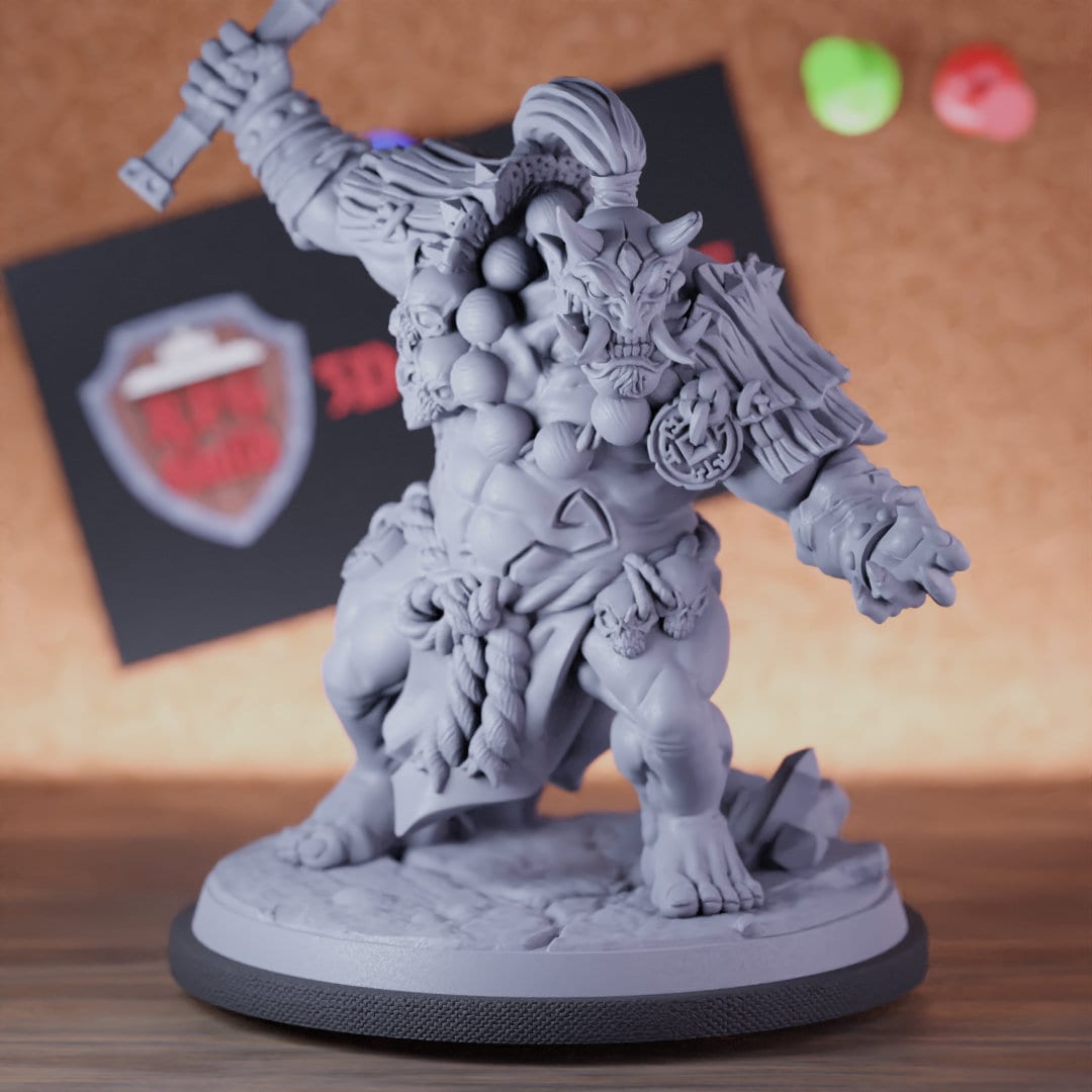 Oni Kyonjin Demon Miniature Fiend Monster Mini Dungeons and Dragons ...