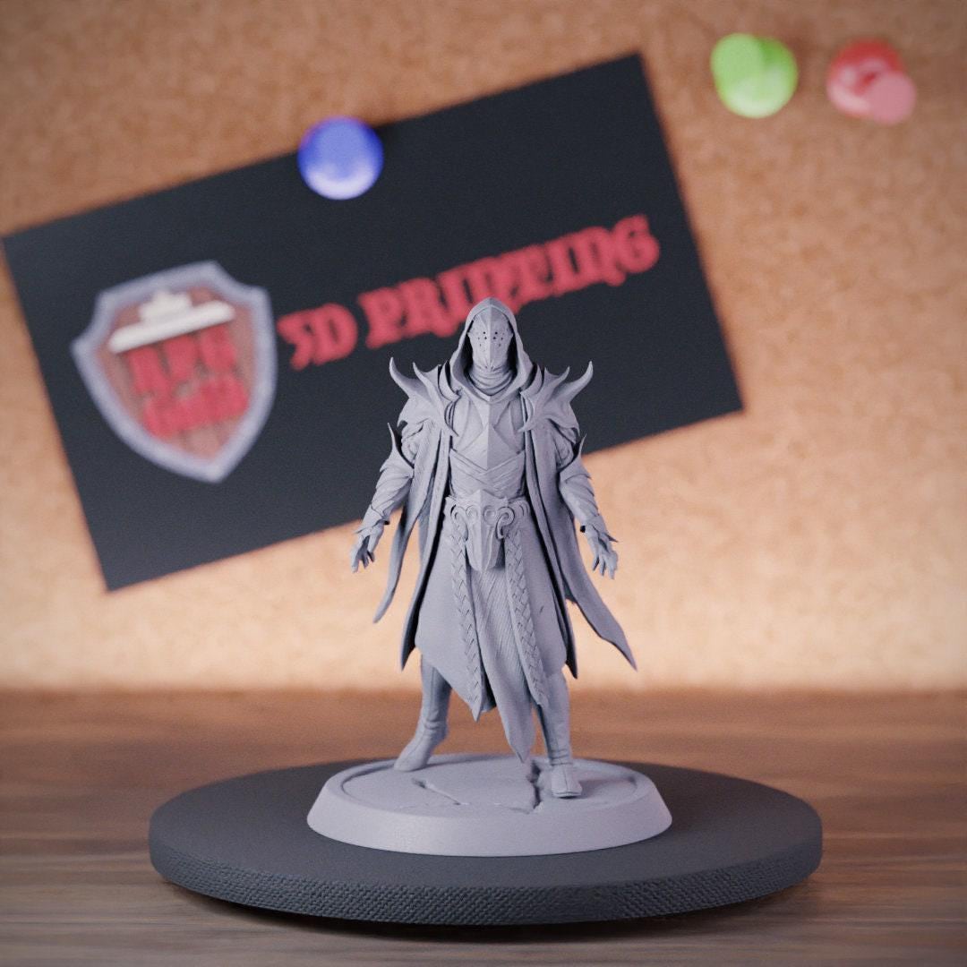 Dark Cult Summoner Miniature Sorcerer Monster Mini Dungeons and Dragons ...