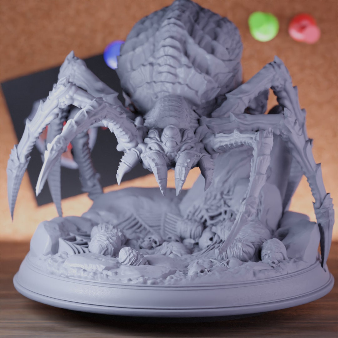 Great Spider Miniature Monster Dungeons and Dragons Mini RPG Tabletop ...
