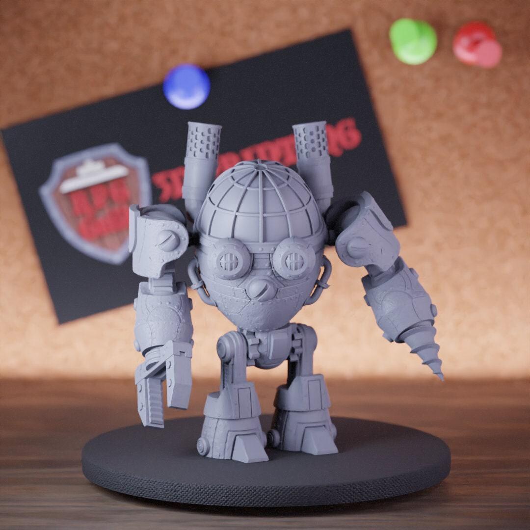 Driller Robot Miniature Dungeons and Dragons Mini RPG Tabletop ...