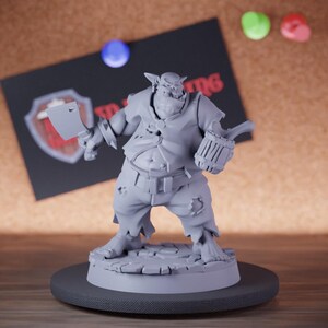 Innkeeper Orc Miniature Bartender Mini Dungeons and Dragons RPG ...