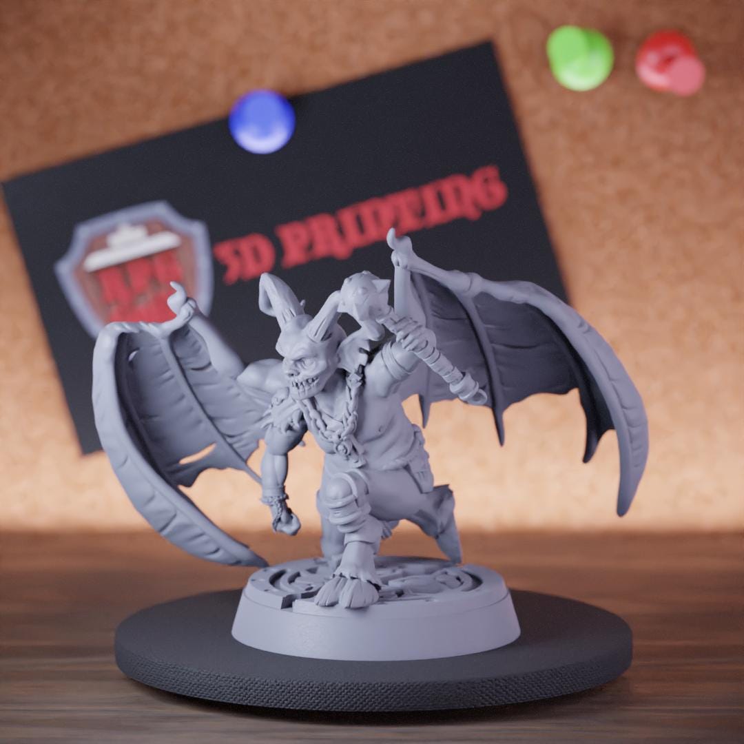 Flying Demon Minion Miniature Night Monster Mini Dungeons and Dragons ...