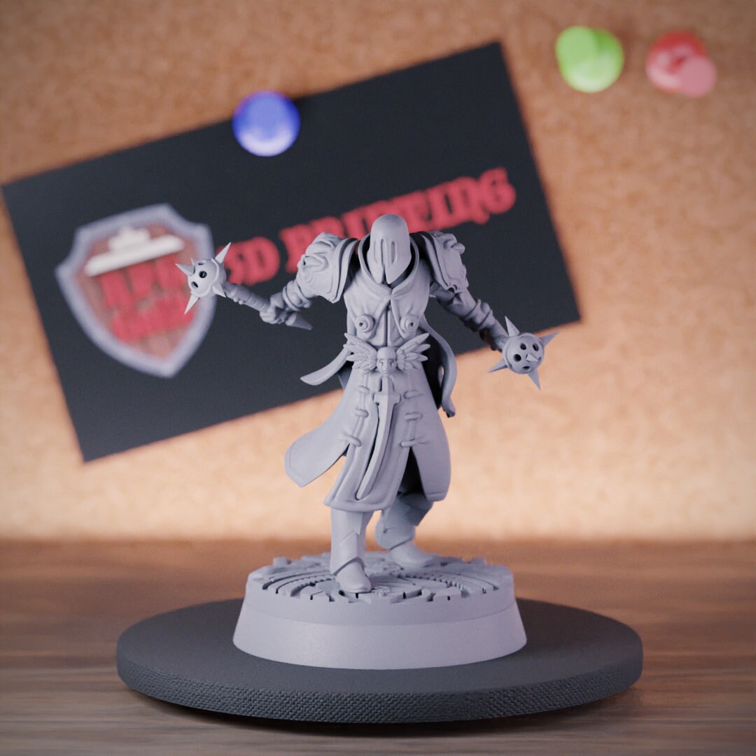 Priest of the Night Church Miniature Cleric Dungeons and Dragons Mini ...