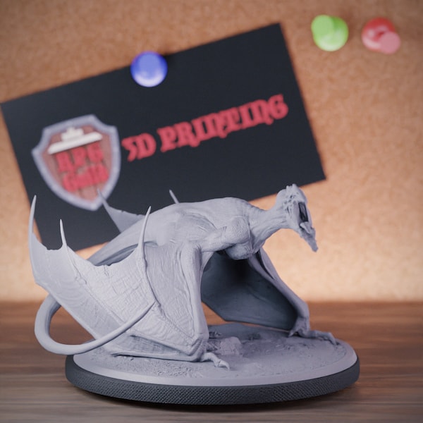 Flying Wyvern Miniature - Etsy