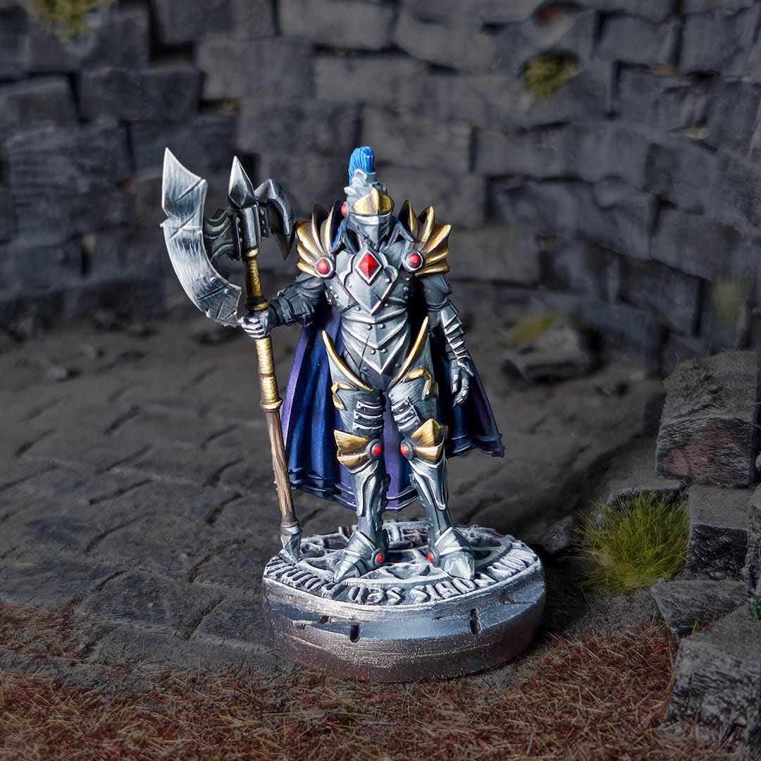 Knight Painted Miniature Dungeons and Dragons Dnd RPG Mini Tabletop ...