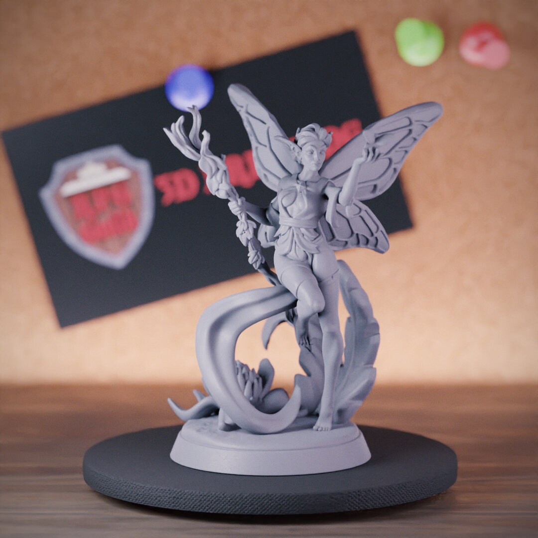 Elf Fairy Miniature Female Fairy Magic Dungeons and Dragons Mini RPG ...