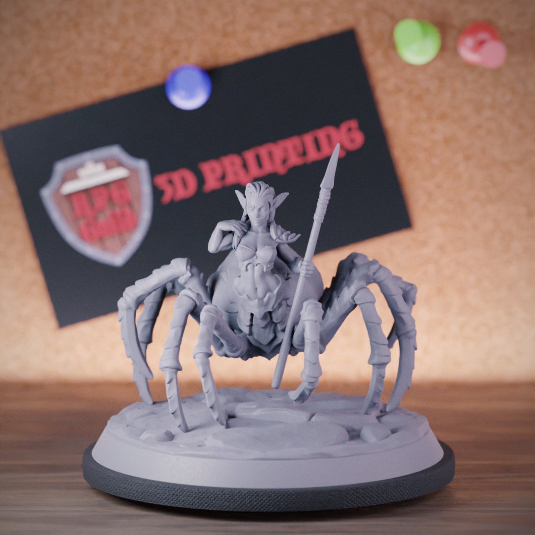 Drider Miniature Spider Female Monster Dungeons and Dragons Mini RPG ...